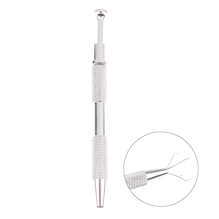 4 Claws Beads Holder Pick-up Tool Diamond Gems Prong Holder Tweezer ...