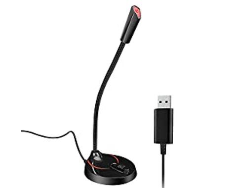 Mic, USB Microphones, 8" shielded Cord USB, Quality Audio for Gaming ...