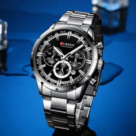 curen Watch for Men | Luxury Design | Analog/Chronograph | Stainless ...