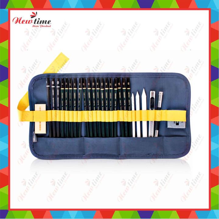 27 Pcs Sketch Pencil Set Drawing Pencils Tool Kit Beginner Stationary ...