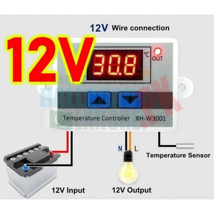 12V DC 10A Digital Thermostat Temperature Controller XH-W3001 | Daraz.pk