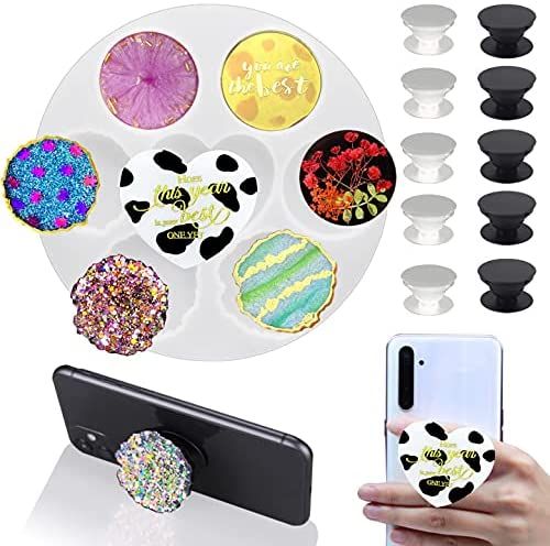 Silicone Molds For Resin Art | 1 Piece Pop socket Silicone Mold ...