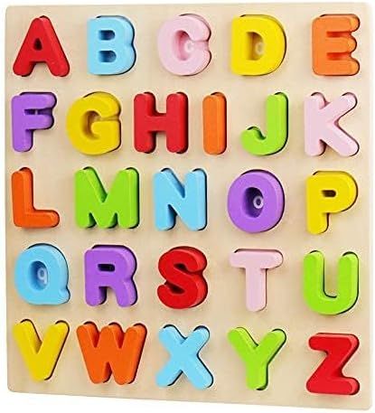 Alphabet Puzzle, WOOD CITY ABC Letter Puzzles for Toddlers 1 2 3 Years ...