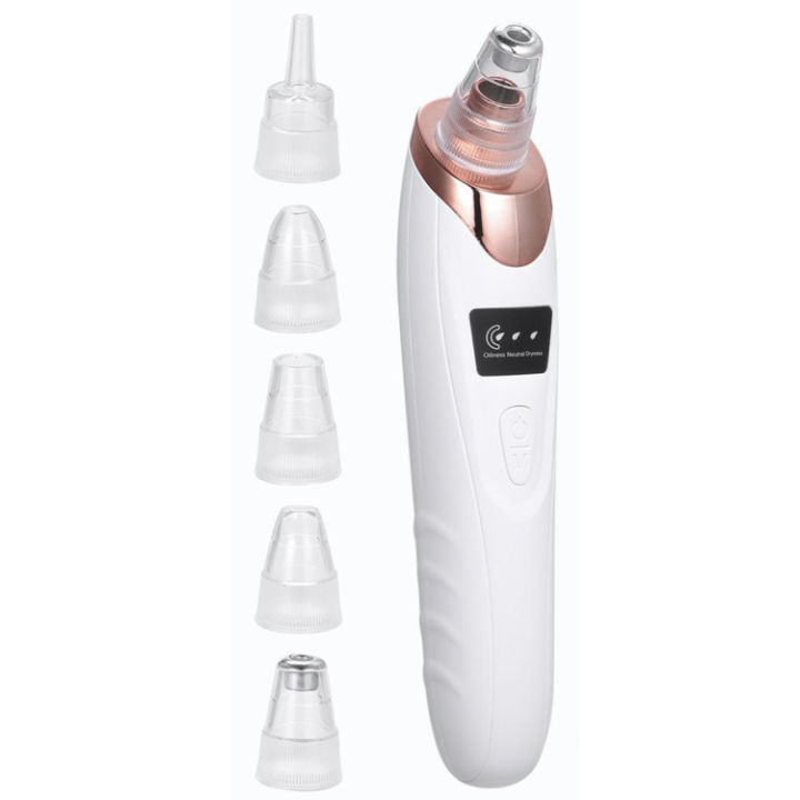 5 in 1 Electric Blackhead Acne Oil Remover Vacuum Suction Face Pore ...