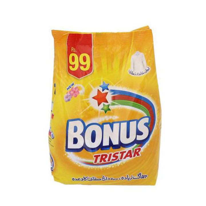 Bonus Tri Star Detergent Powder 950g | Daraz.pk