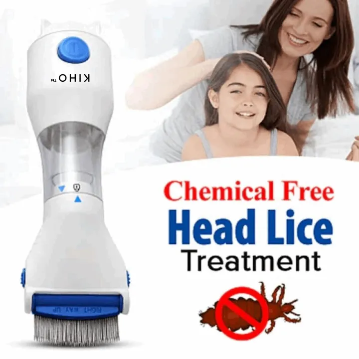 Electric V-Comb Head Lice Removal Machine with 5 Filters | Anti-Lice Treatment for Nits ...