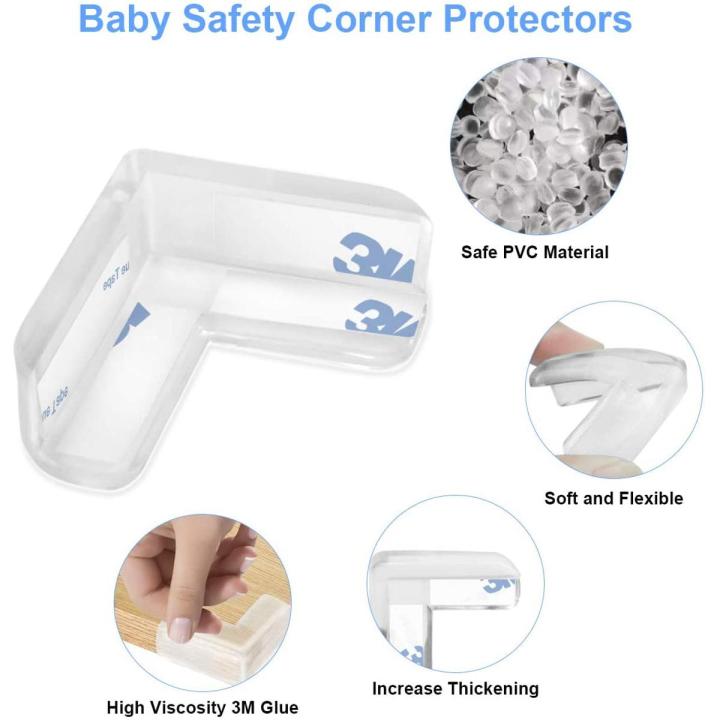 pack of 4 Baby Safety Corner Protector Edge & Corner Guards Safety ...