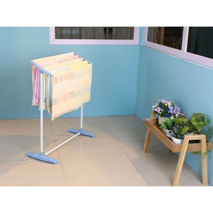 SWOPPLY Portable Cloth Drying Stand Stainless Steel Portable Double ...