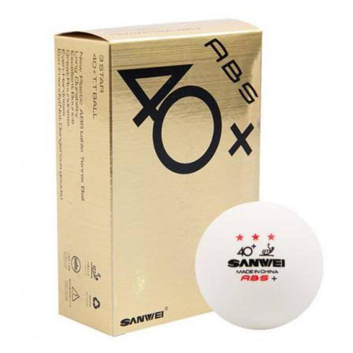 SANWEI 3 Stars 40+ pro ABS Table Tennis Ball (White) | Daraz.pk