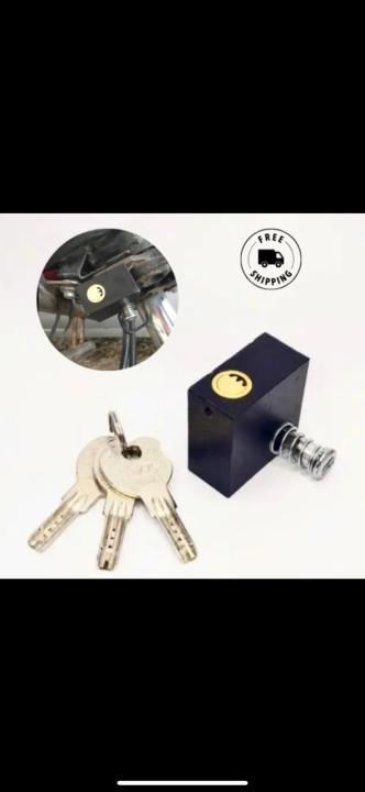 100% secure Motorcycle Side Lock (No need to welding), Black color L ...