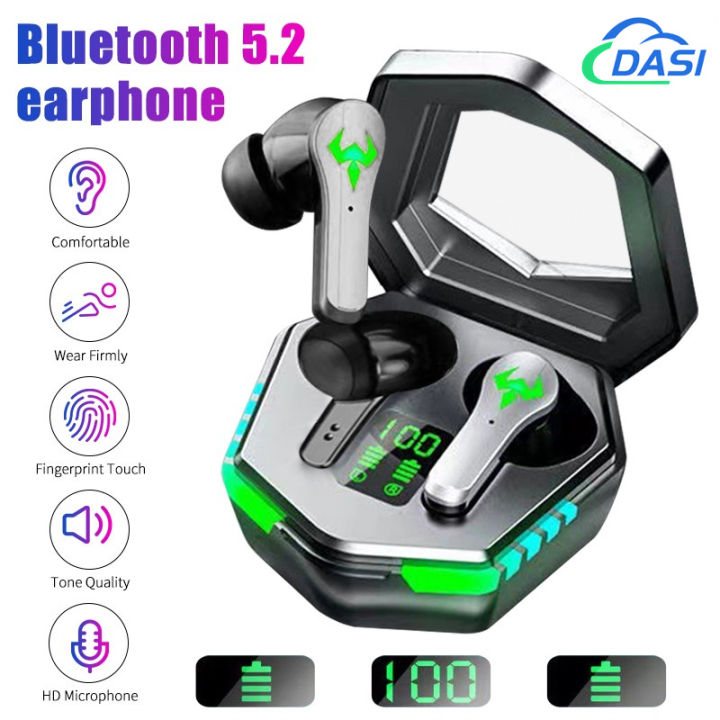 (With Paper Box) TWS Bluetooth 5.2 Headphone Low Latency Sound ...