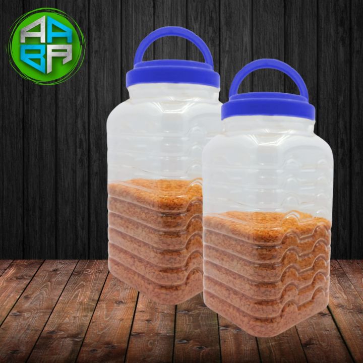 PACK OF 3 GROCERY Confectionery JAR - KITCHEN JARS STORAGE JAR SET RICE ...