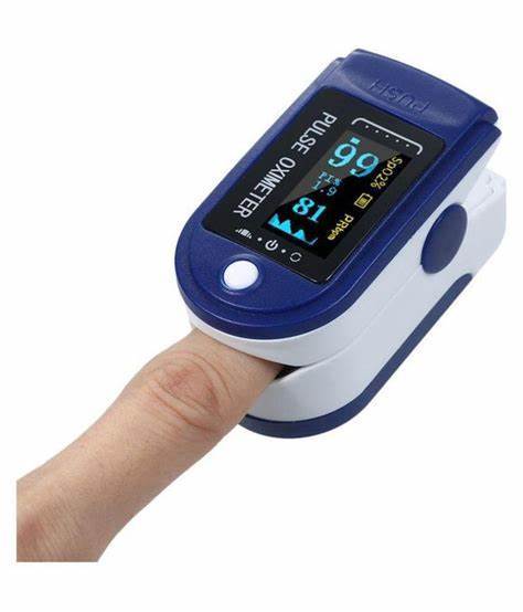 Pulse Oximeter Fingertip Monit Blood Oxygen Saturation (spo2) And Pulse ...