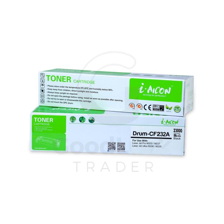 C-Drum CF232A | 23K | Black iAicon | Compatible Drum Cartridge For HP ...
