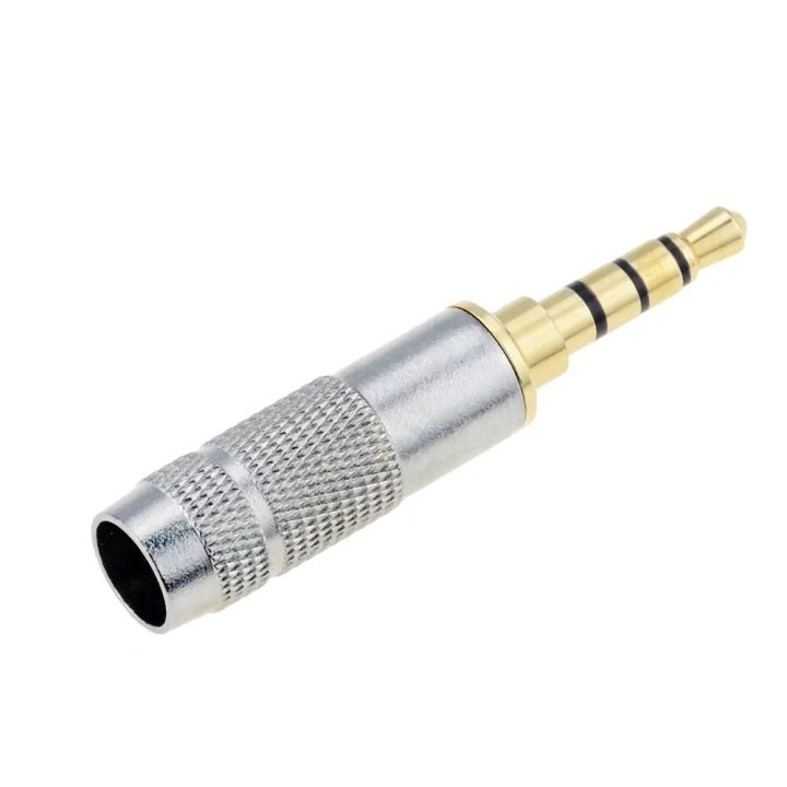 Audio Plug 4 Pole Headphones Audio Jack DIY Replacement Headphone Plug ...