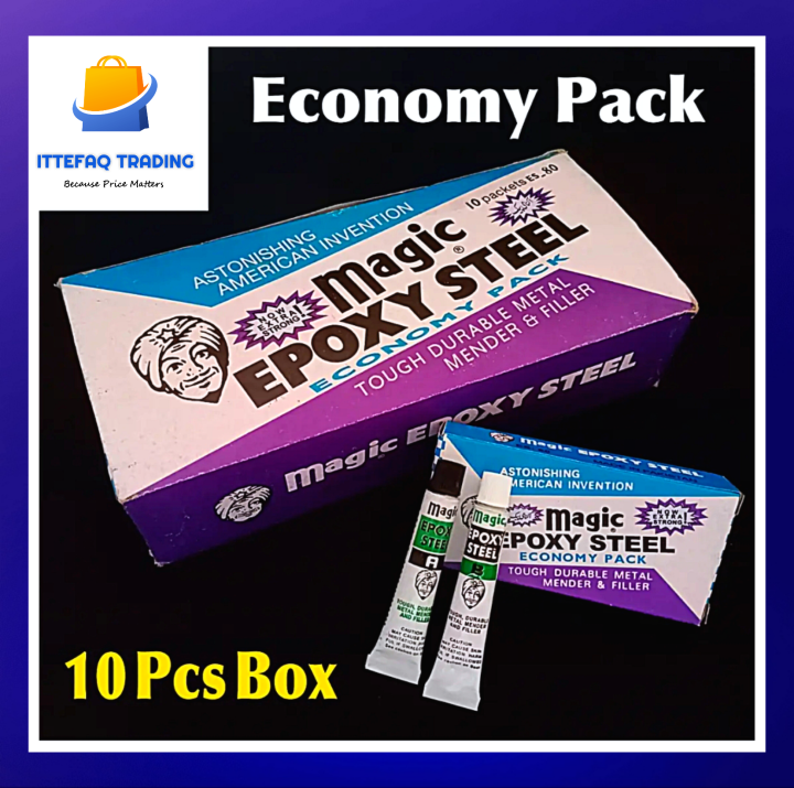 Pack of 10 Magic Epoxy Steel, Epoxy Economy Pack (Full Box) | Daraz.pk