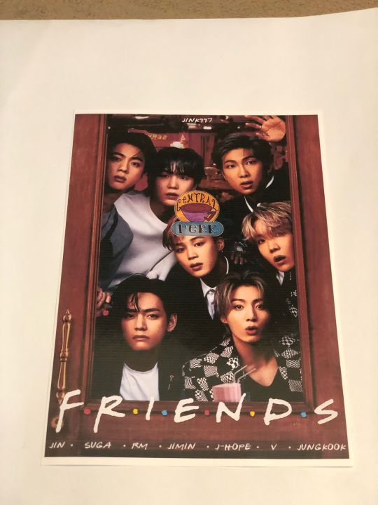 All Bts band pop music aesthetic A 4 size vinyl sticker poster | Daraz.pk