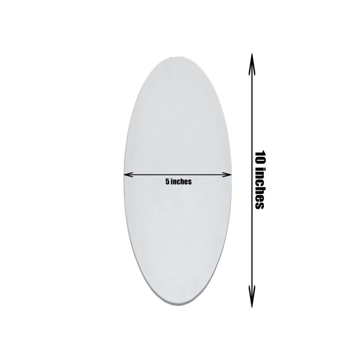 1 Piece Of 5X10 Inches Oval Shaped Canvas For Painting - 5 x 10 Oval ...