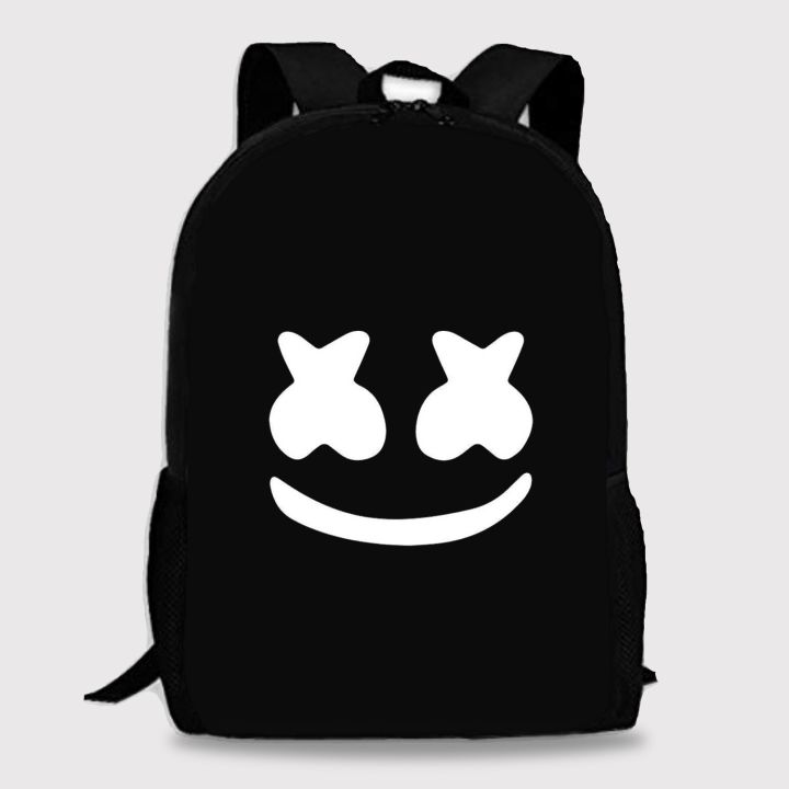 Marshmallow Backpack for Music Fans Smiley Digital Printed | Daraz.pk