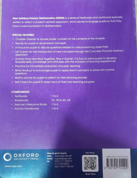 New Syllabus Primary Mathematics Book 6 (2nd Edition) | Daraz.pk