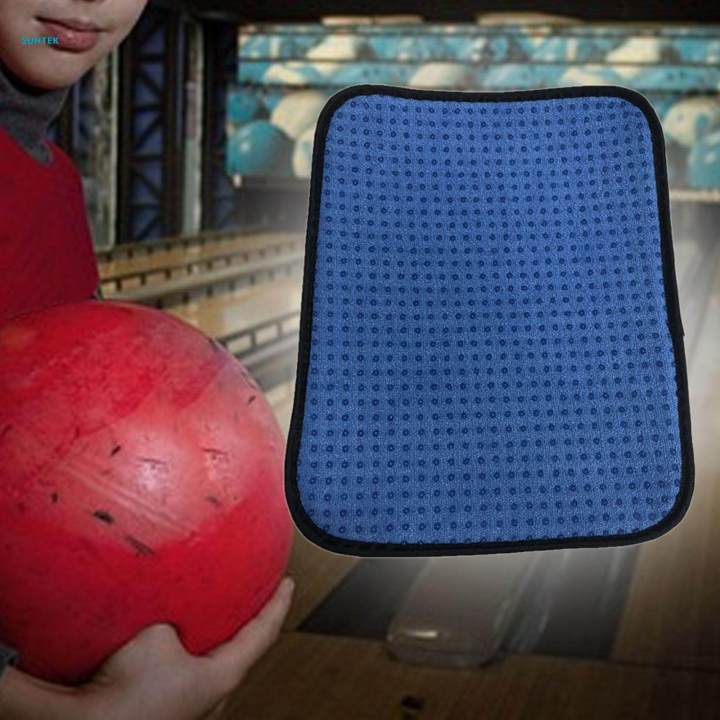 Bowling Ball Cleaning Towel with Easy Grip Rag Bowling Ball Shammy Pad ...