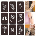 JM Hollow Adhesive Simple Small Pattern Tattoo Inkjet Template ...