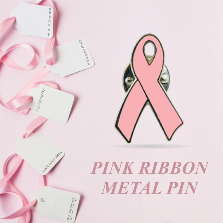 Pink Ribbon Metal Pin | Daraz.pk