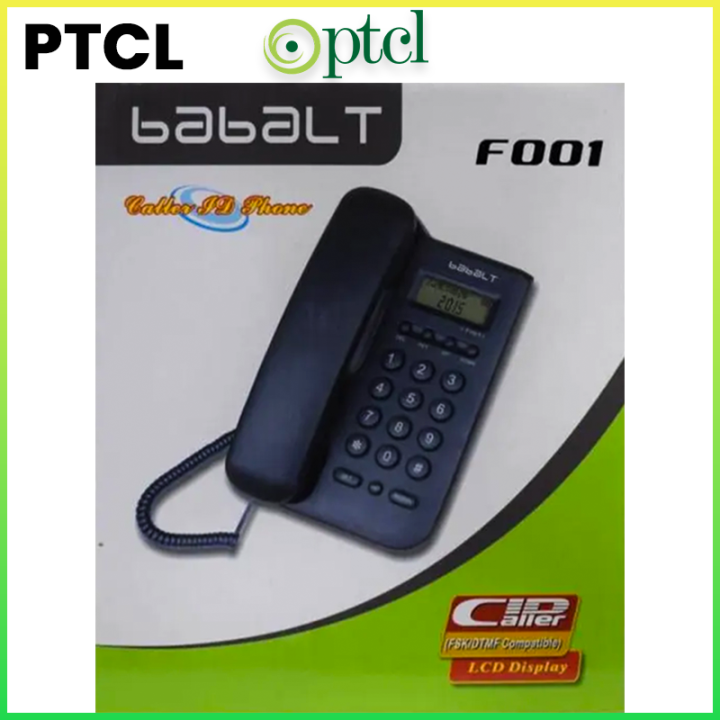 PTCL Landline Telephone Set babaLT F001 with Caller ID CID CLI Home And ...