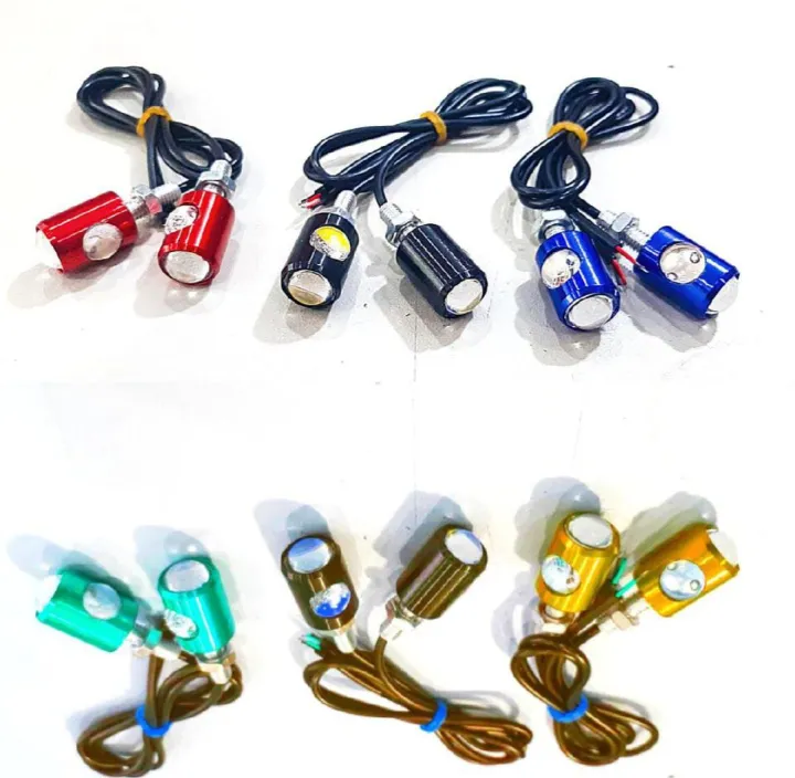 mini led indicator light and use as a number plate screw for bike ...