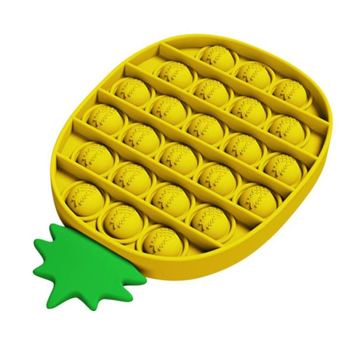 Push Bubble Fidget Toy Silicone Push Pop Fidget Toy Pineapple Carrots ...