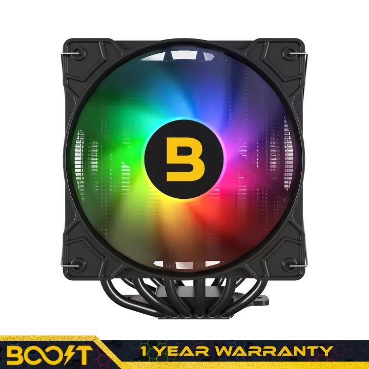 Boost Blizzard ARGB CPU Cooler – 2 Fans, 6 Copper Heat Pipes, 210W Cooling Power, and 1-Year ...