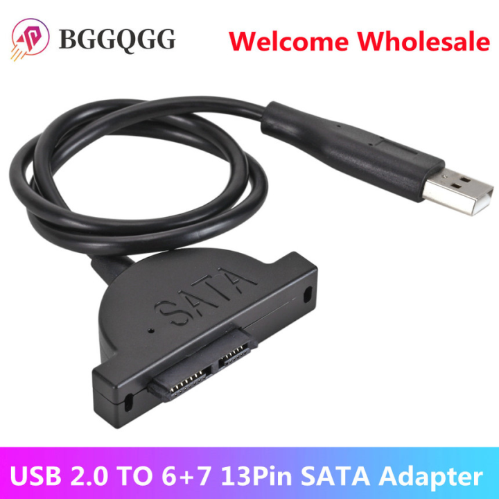 Usb 2.0 To Mini Sata Ii 76 13pin Adapter For Lap Cd/dvd Rom Slimline ...
