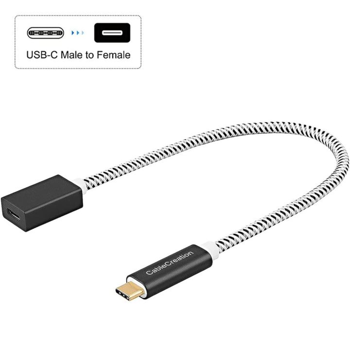 Cable Creation USB C Extension Cable Gen 2/10Gbps 1 FT,USB 3.1 Type C ...