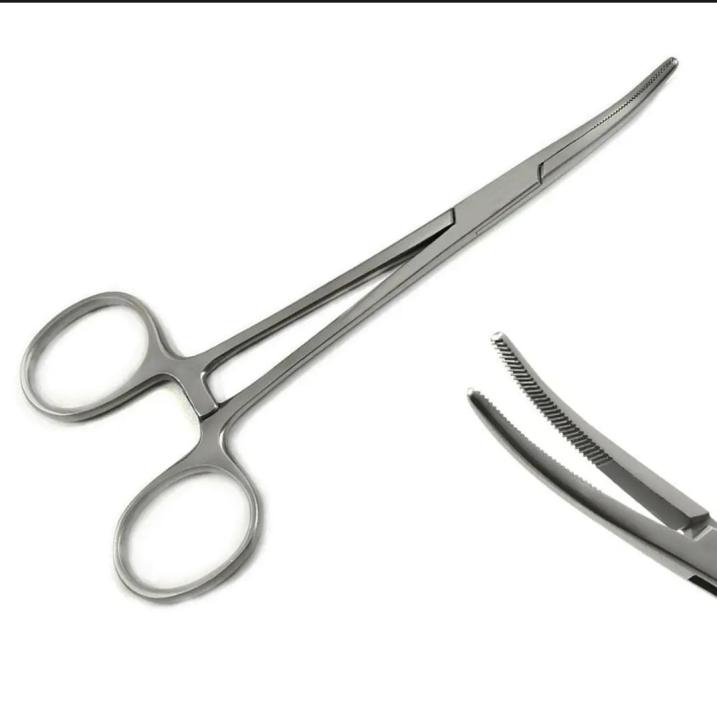 Premium Quality Dental Hemostatic Kelly Forceps Vascular Artery Surgical Locking Clamps Curved ...