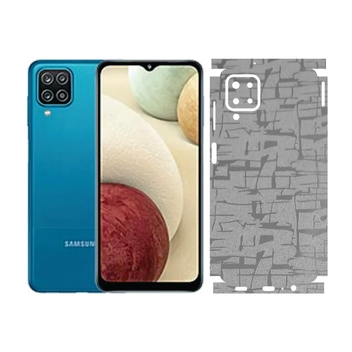 Samsung Galaxy A12 Back Paper 360 China Silver Sheet Anti-stain Full ...
