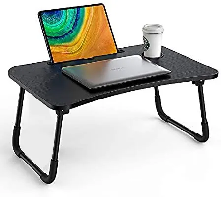 Ergonomics Wood Portable Laptop Table Foldable Dormitory Bed Laptop ...