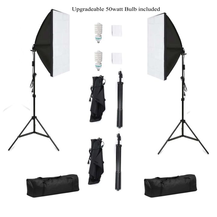 Photo Studio Lights Softbox Studio Lighting Kit For Youtube Or Podcast | Daraz.pk