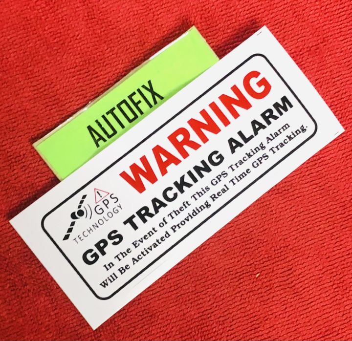 Car styling Warning Sticker GPS 4.5 inches 01 PC | Daraz.pk