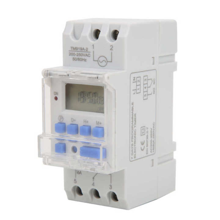 Programmable Timer Switches Tm919a 2 200 250v Ac 16a Lcd 7 Days Digital Daraz Pk