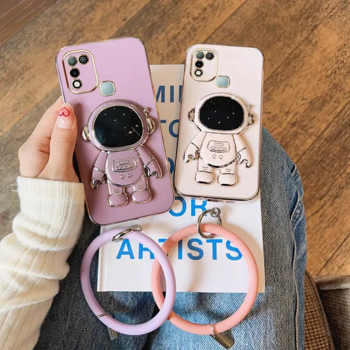 COROGI for Infinix Hot 10 Play Back Cover with Ring Lanyard Cartoon ...