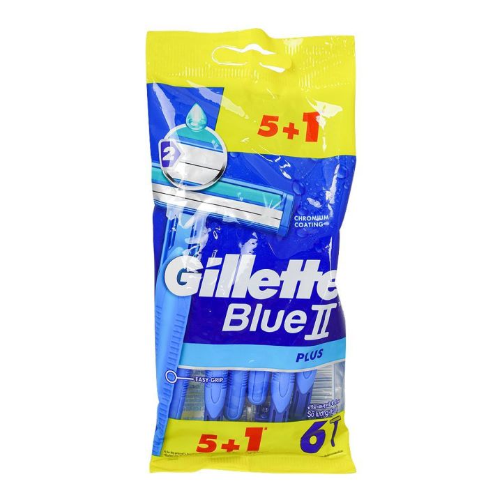 Blue II Plus Gillette Disposable Razors Pack of 6 | Daraz.pk