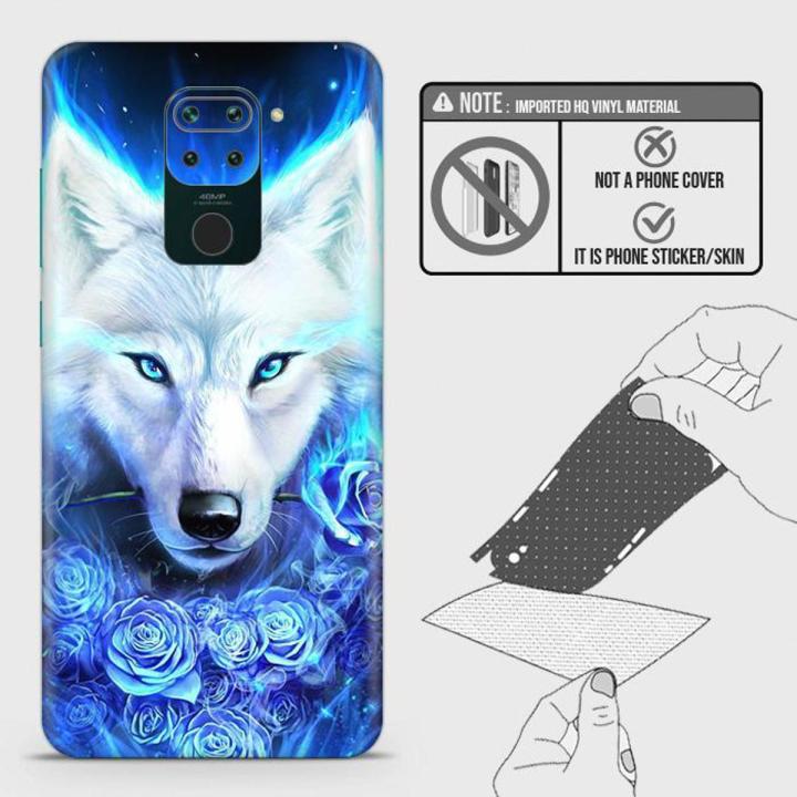 Xiaomi Redmi Note 9 Back Skin - Design 2 - Vintage Galaxy Wolf Skin ...