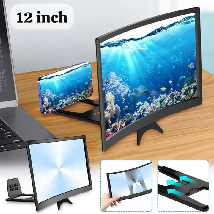 12 inch Mobile Phone Video Amplifier Enlarged Screen Magnifier Mobile ...