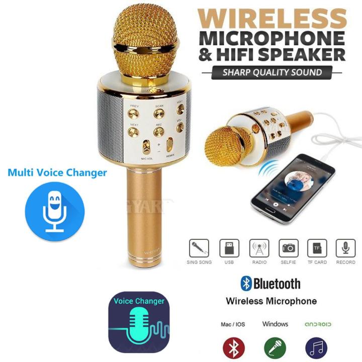 Mic and Hifi Speaker,Voice Changer, Bluetooth Speaker,Portable Speaker ...