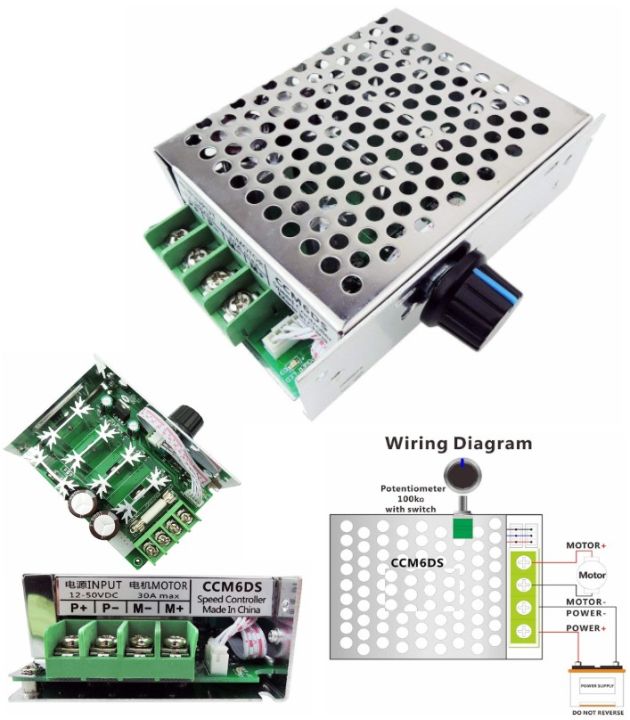 CCM6DS 30A DC Motor Speed Controller Governor PWM | Daraz.pk