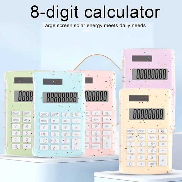 Screen Calculator Solar Battery Operated Desktop Calculator with Lcd ...