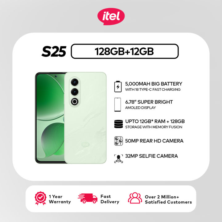 itel S25 12GB* RAM + 128GB Storage with Memory Fusion | 6.78″ HD+ Super ...