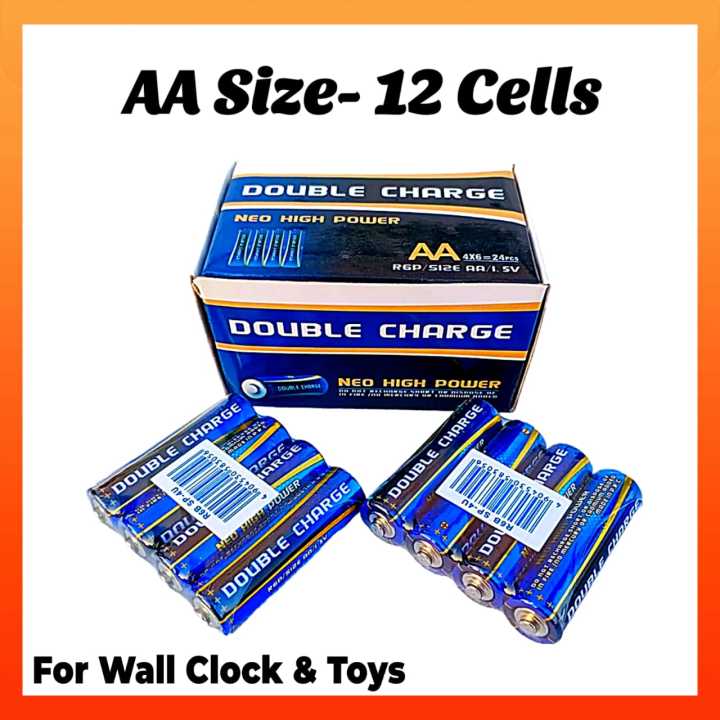 12Pcs Double Charge Heavy Duty Cells AA Size 1.5V Battery Cell For ...