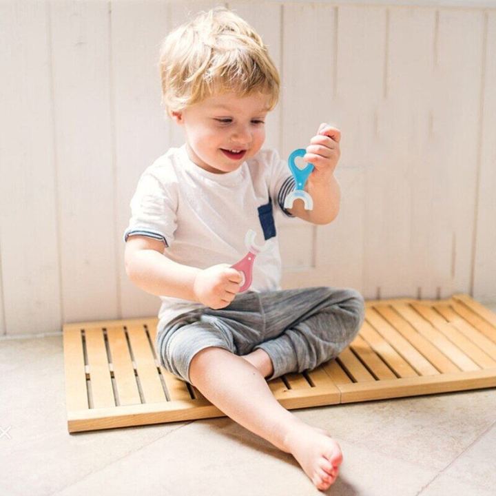 High Quality U Shape Silicon 360 Degree Toothbrush for kids Manual ...