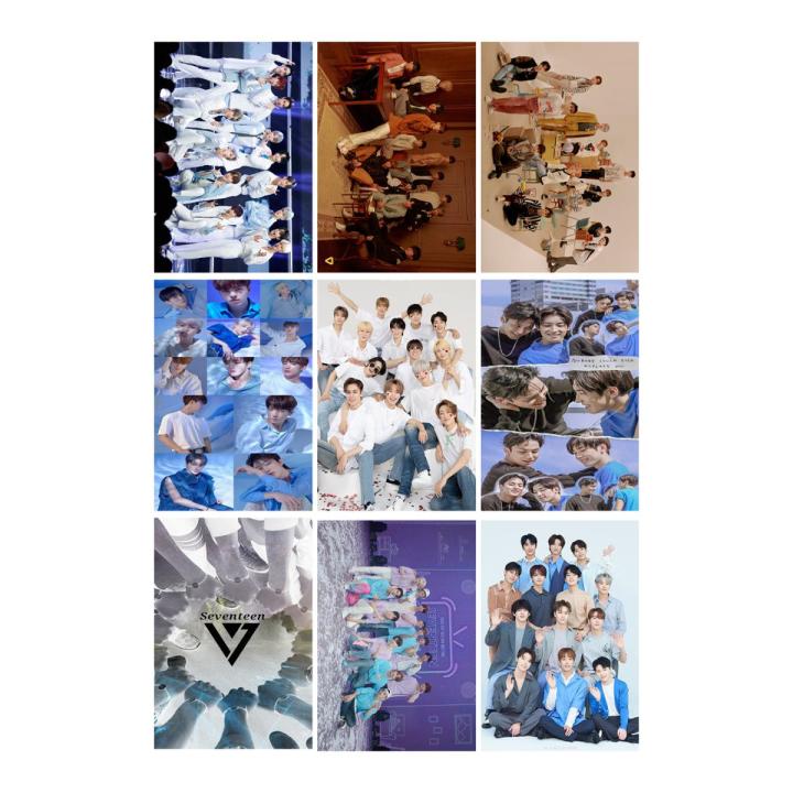 Seventeen kpop all members photo cards pack of 9 | Daraz.pk